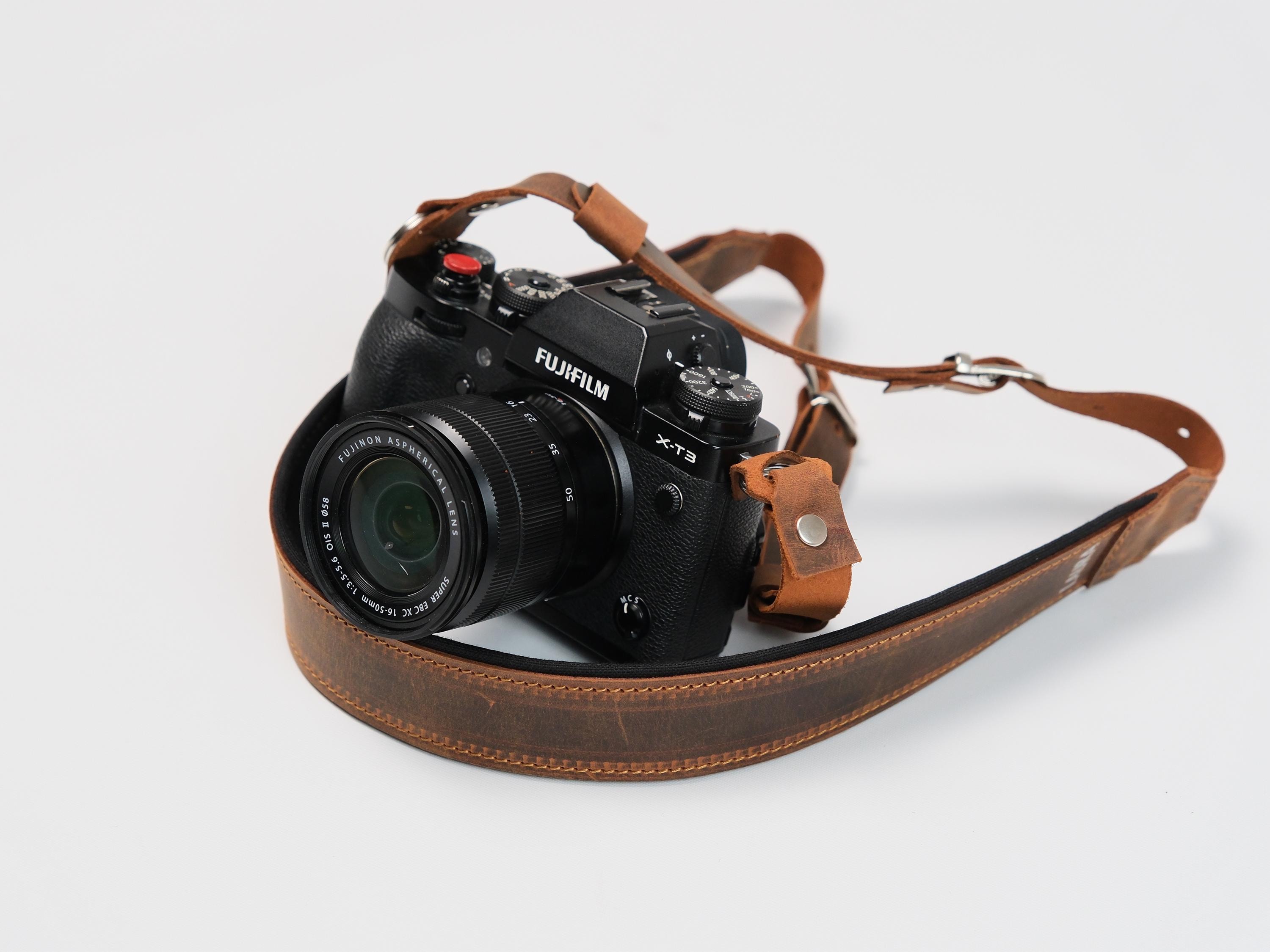 Personalized Leather Adjustable Camera Strap, Personalized Custom ...