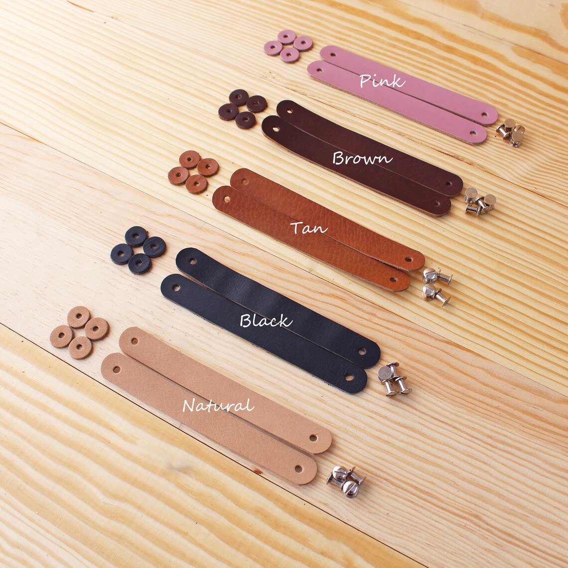 Leather Handles for Basket / Knitting Bag / Crochet Bag - Etsy
