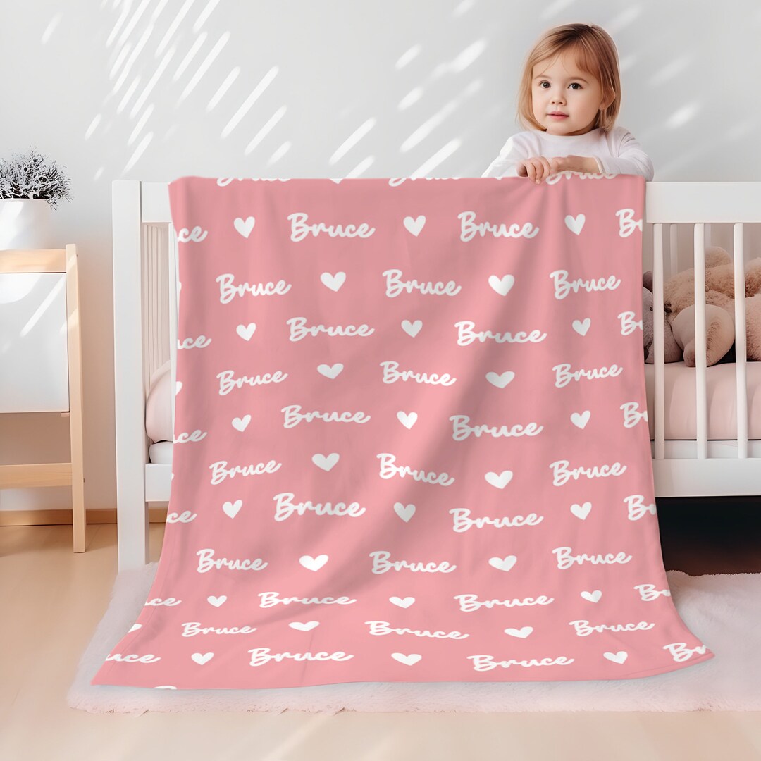 Personalized Name Blanket for Your Daughter, Customized Name Baby ...