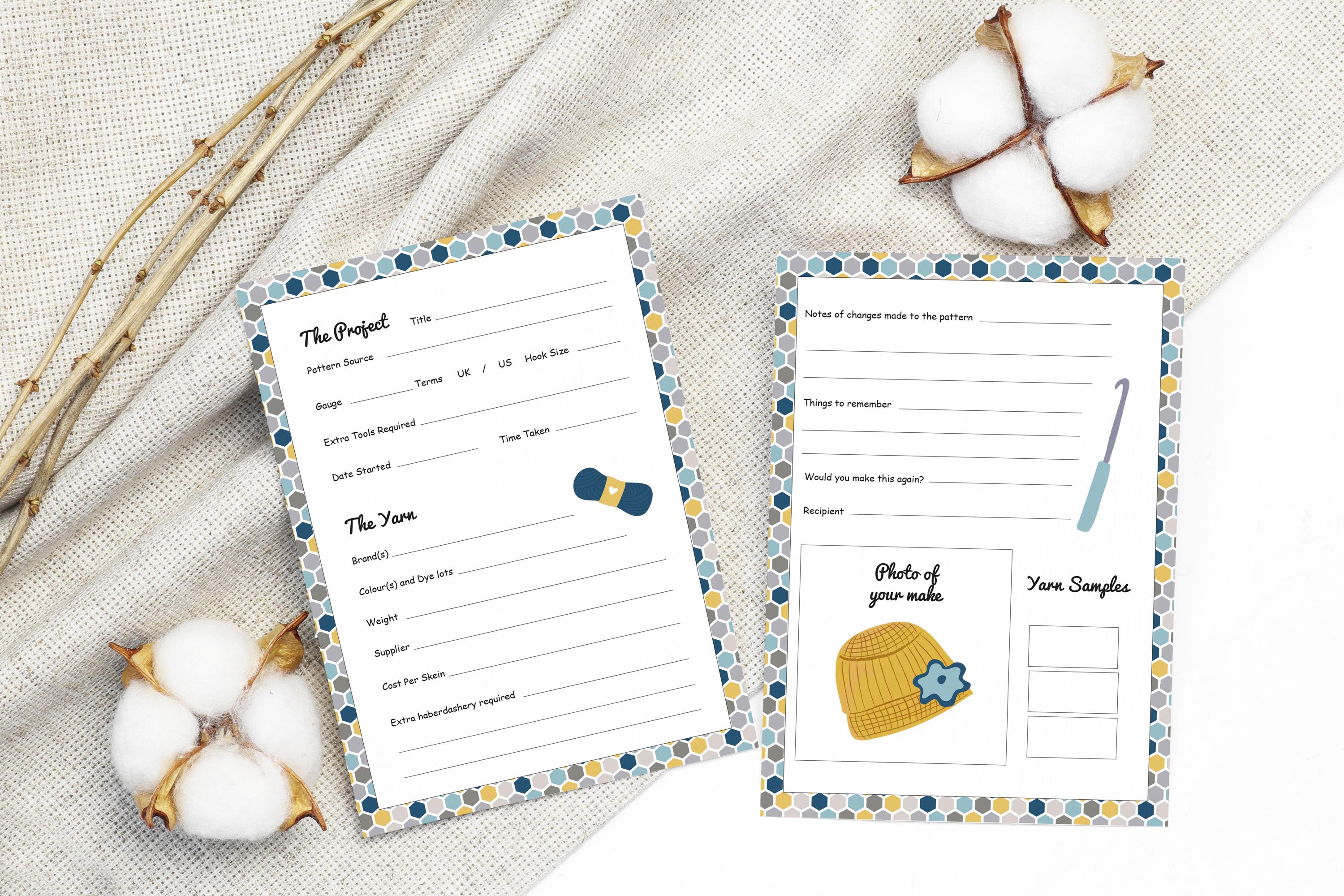 Crochet Journal | Printable | Crochet Record Book | PDF Download ...