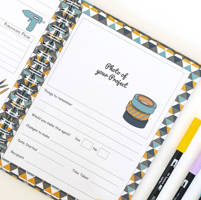 Creative Craft Project Planner – Craft Journal Notebook - Etsy