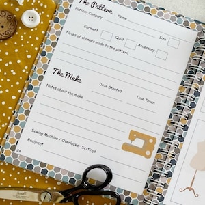 The Sewing Journal - Dressmaking Journal - Sewing Record Book - Sewing ...