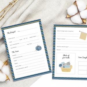 Kntting Journal | Printable | Knitting Record Book | PDF Download ...