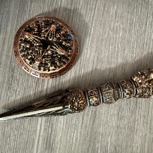 Unique DND Dice Dagger/wand, D20, D12, D10, D00, D8, D6, D4 W/leather ...