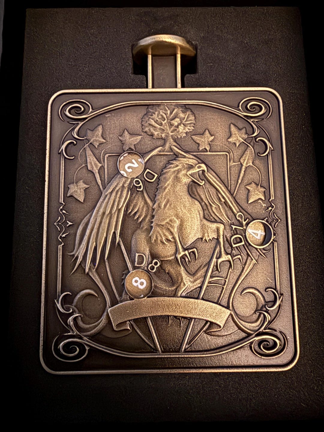 DND Bestiary Dice Metal Push Button Roulette (release to Stop) Spinner ...