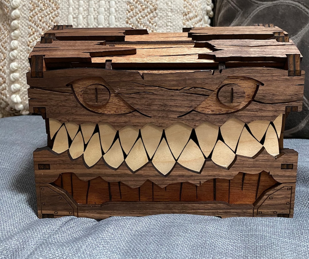 RPG DND Monster “mimic” Chest Dice Vault - Etsy