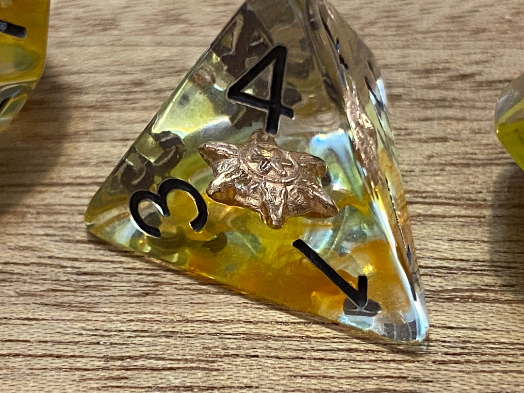 DND Dice Cleric or Healer Character Class Dice Set, Set of 7 Polyhedral ...