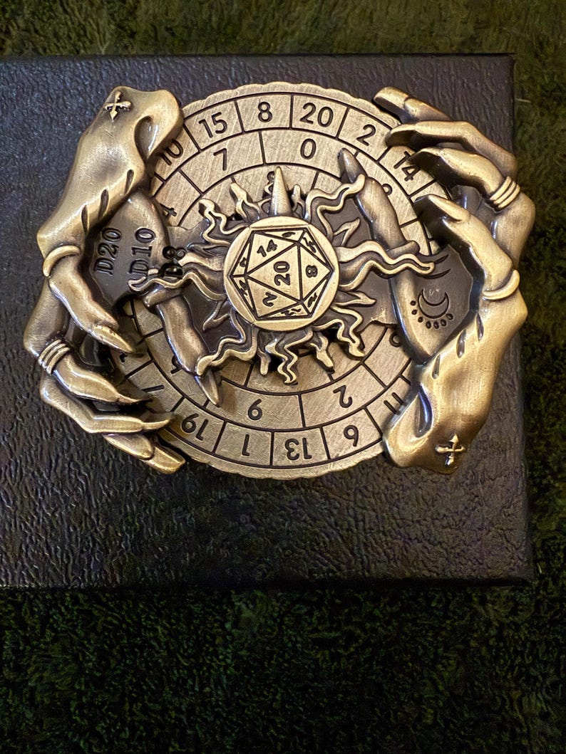 Hands of Fate Metal Dice Spinner - DND RPG Fidget - Etsy