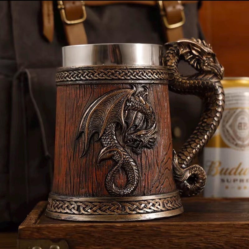 Custom Fantasy Wood Mugs - Etsy