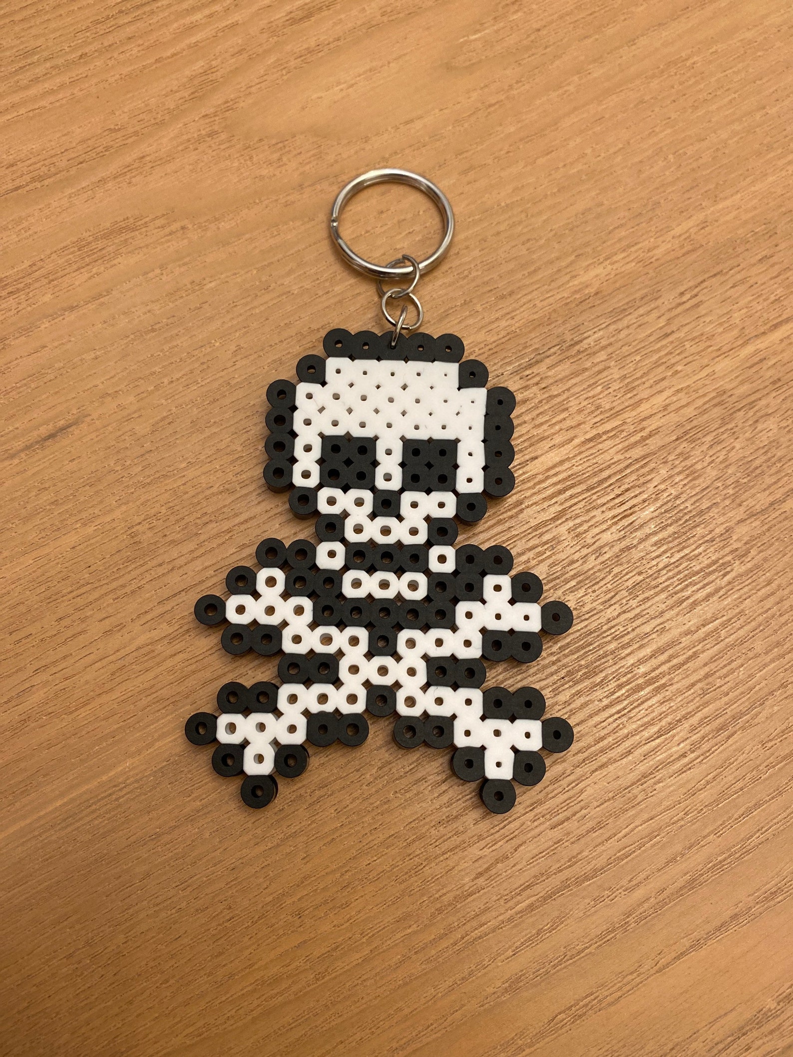 Skull Perler Keychain - Etsy