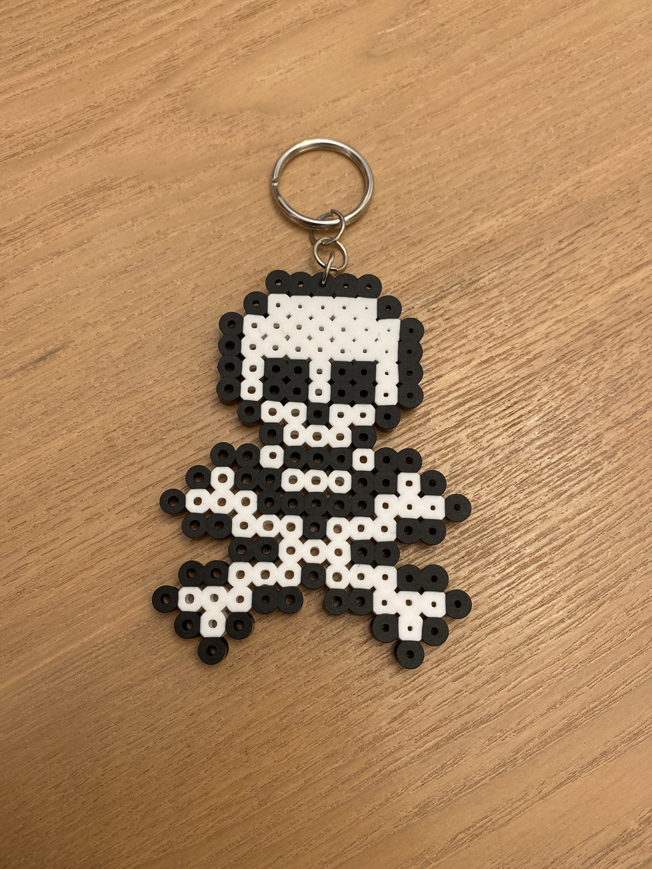 Skull Perler Keychain - Etsy