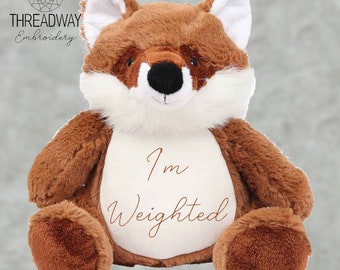 Weighted Fox Plush - Etsy UK