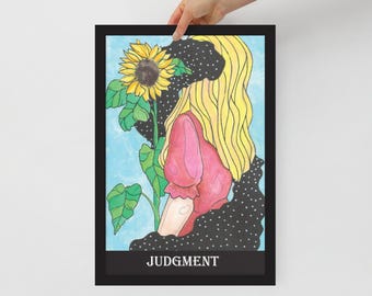 Judgement Tarot Card Print Major Arcana Art Poster Judgement Canvas ...