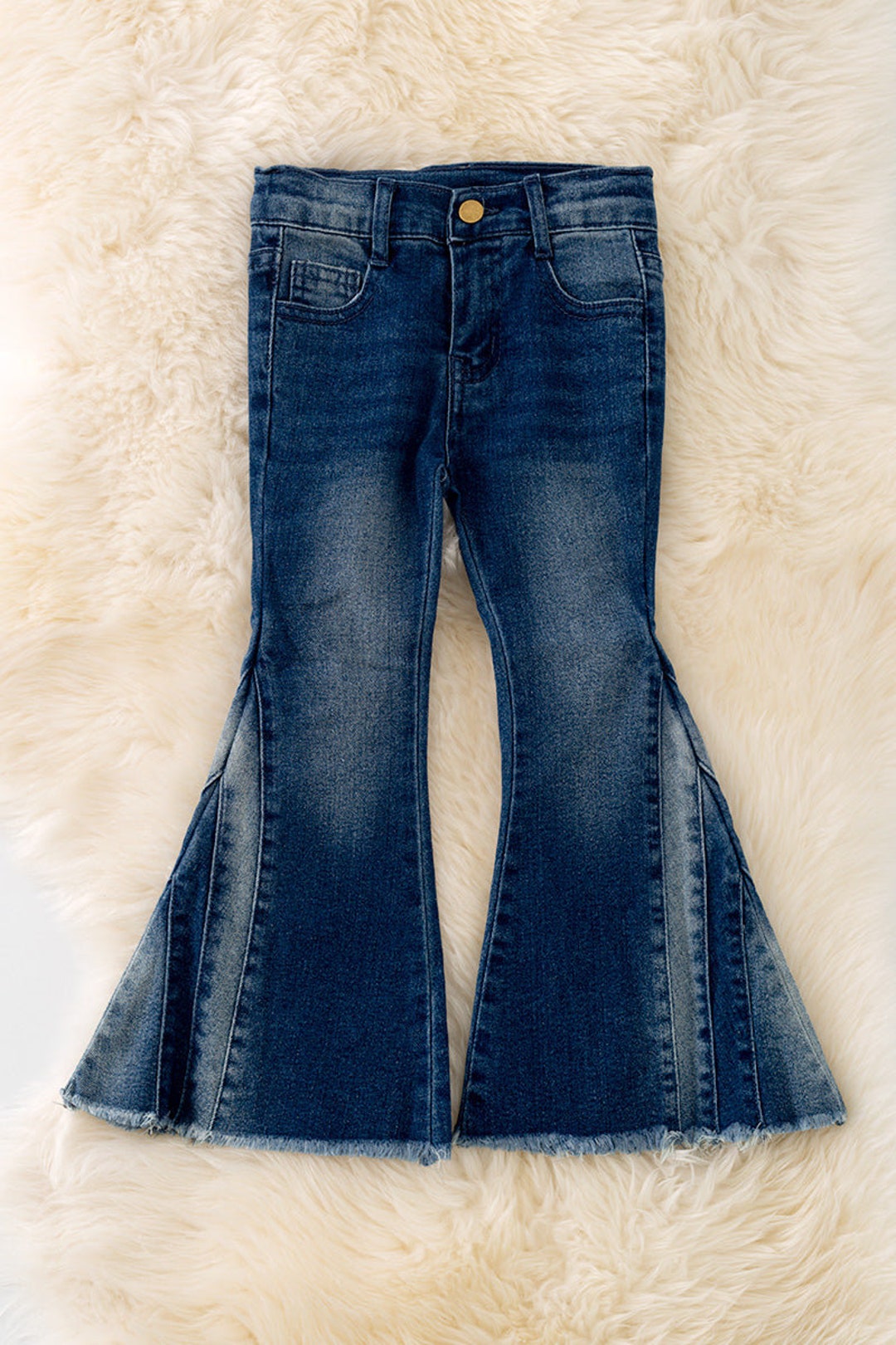 Denim Boot Cut Bell Bottom Pants - Etsy