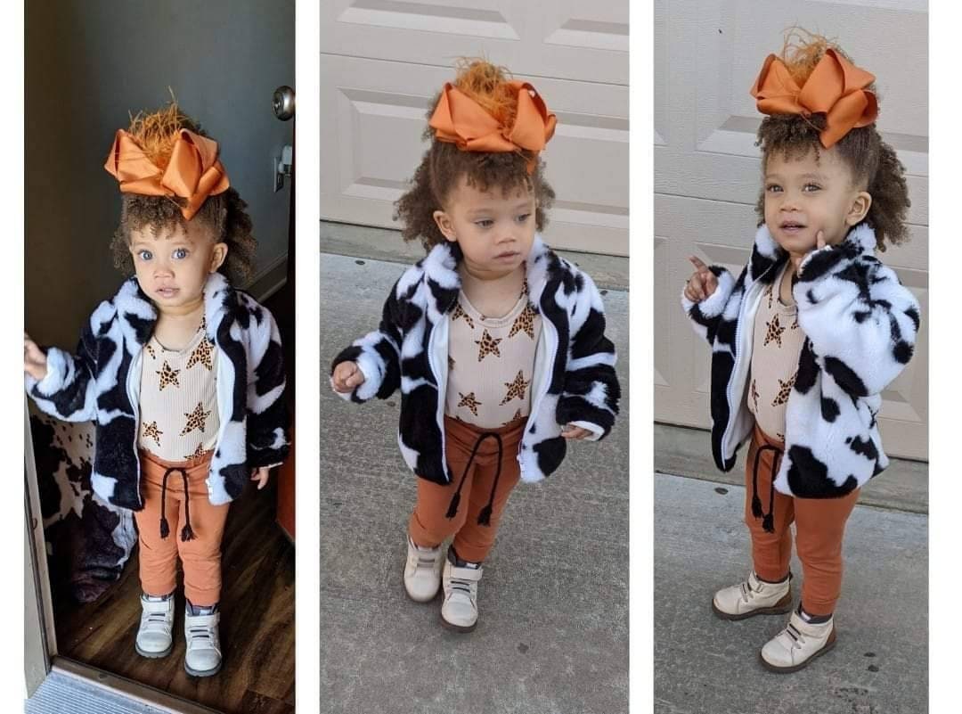 Cow Print Sherpa Jacket - Etsy