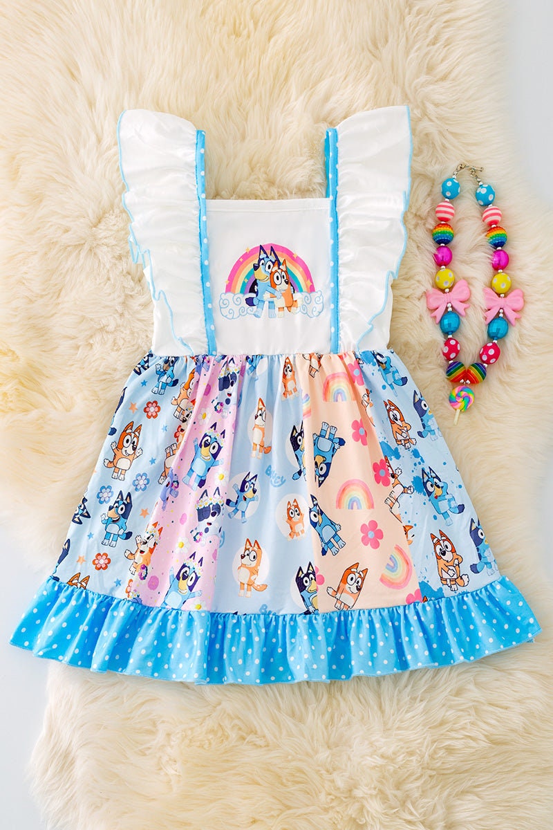 Rainbow Bluey Dress - Etsy