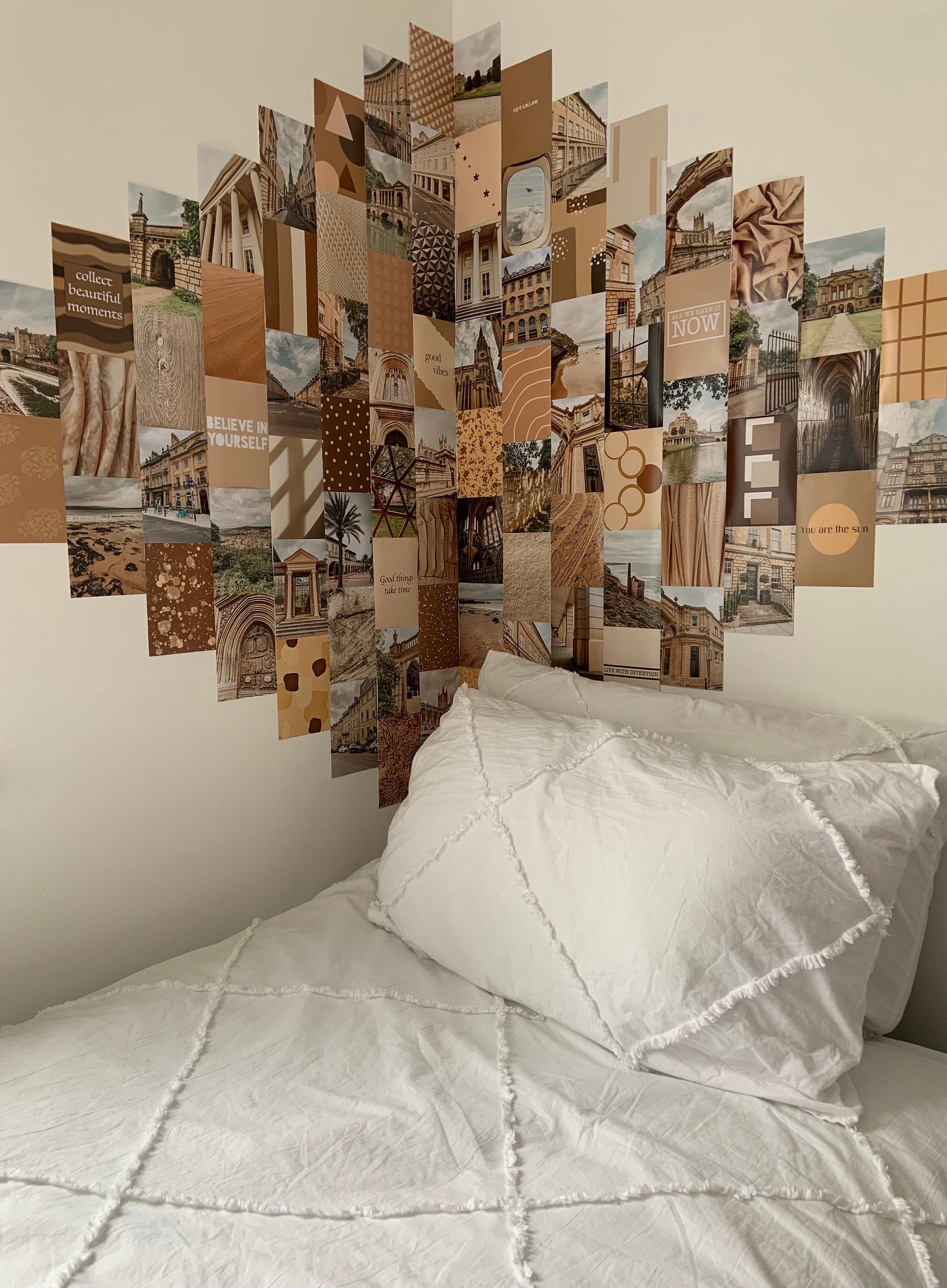 Brown, Beige and Cream Aesthetic Collage Kit 6x4 Inch Photos (100 PACK ...