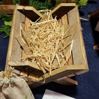 Barn Wood Nativity Stable, Wooden Manger, Creche, Set, Nativity Stable ...