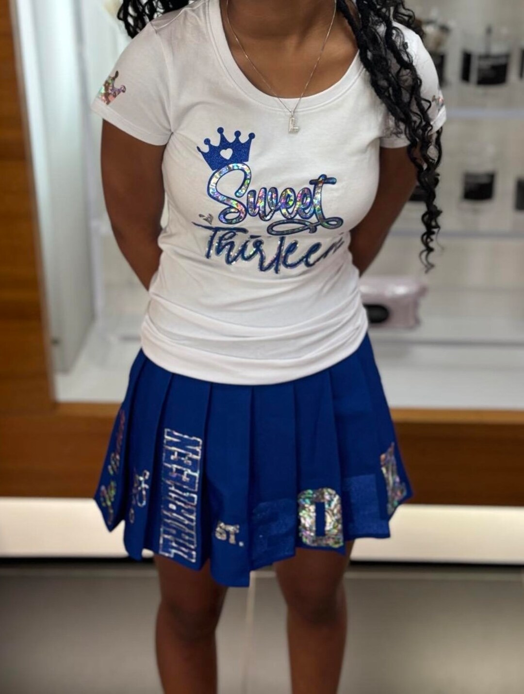 Sweet 13 Birthday Shirt, Skirt, and Socks Photoshoot Outfit - Etsy