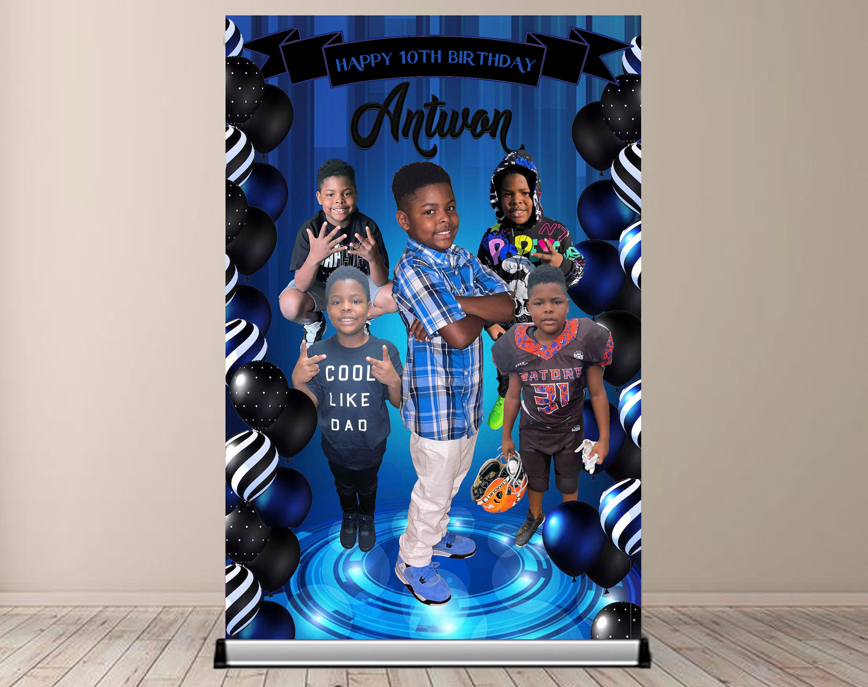 Custom Personalized Photo Party Backdrop 4ftx6ft - Etsy