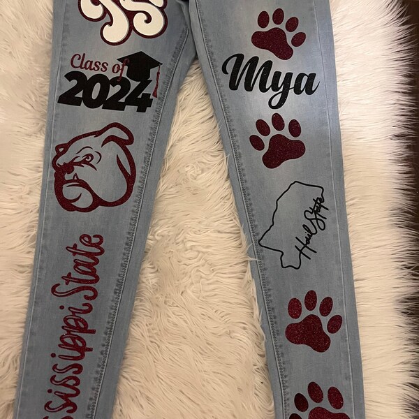 Customized Jeans - Etsy