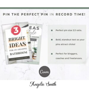 Ultimate Pinterest Pin Templates for Canva: 20 Editable Pages ...