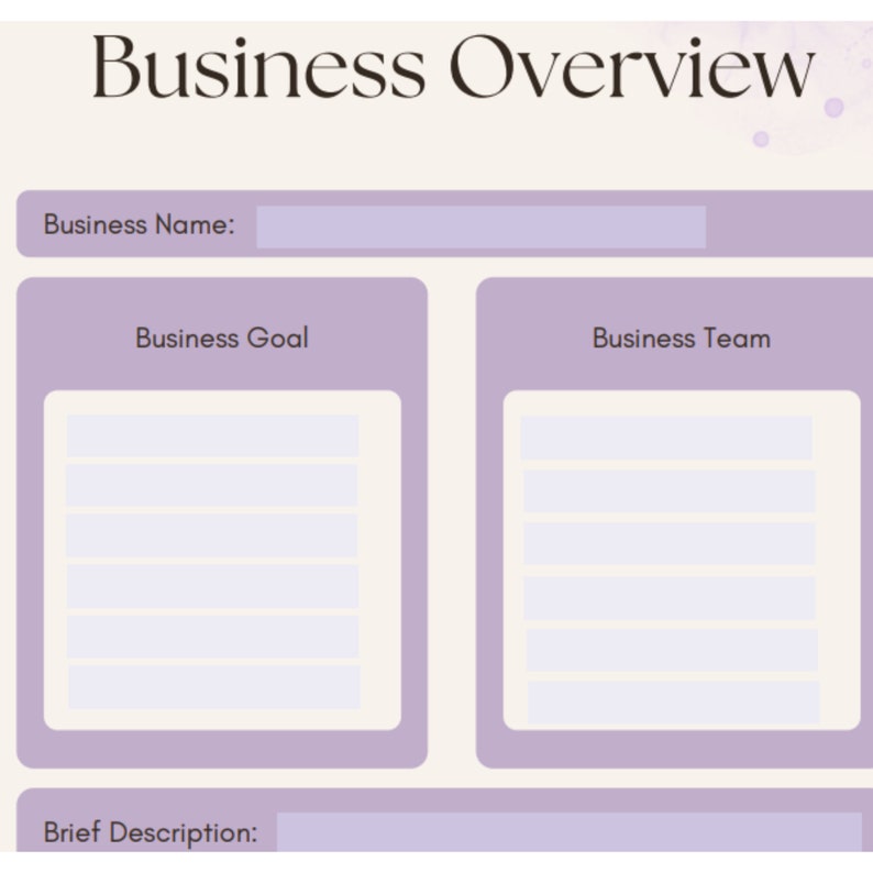 Business Plan + Financial Statement + Marketing + Business Overview ...