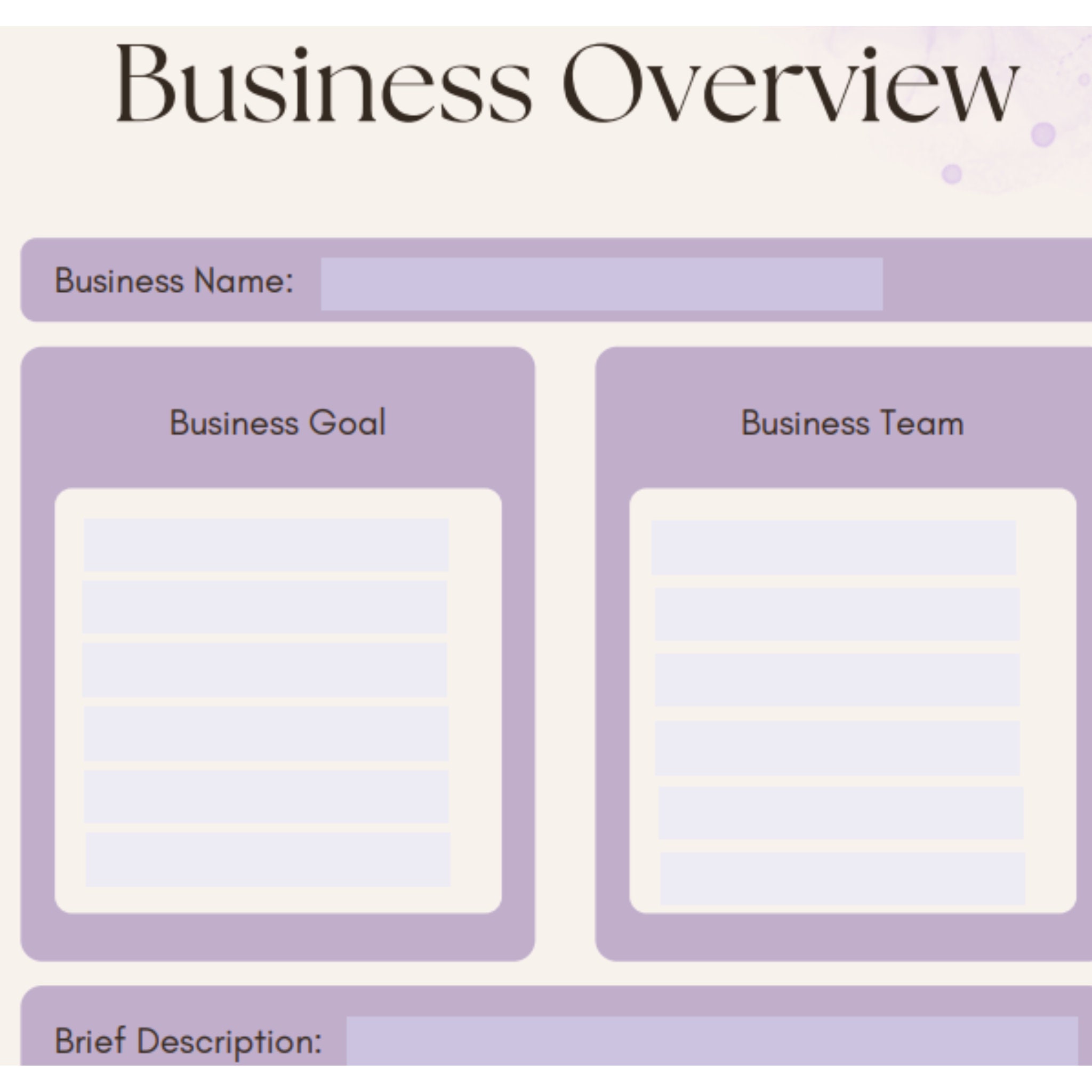 Business Plan + Financial Statement + Marketing + Business Overview ...