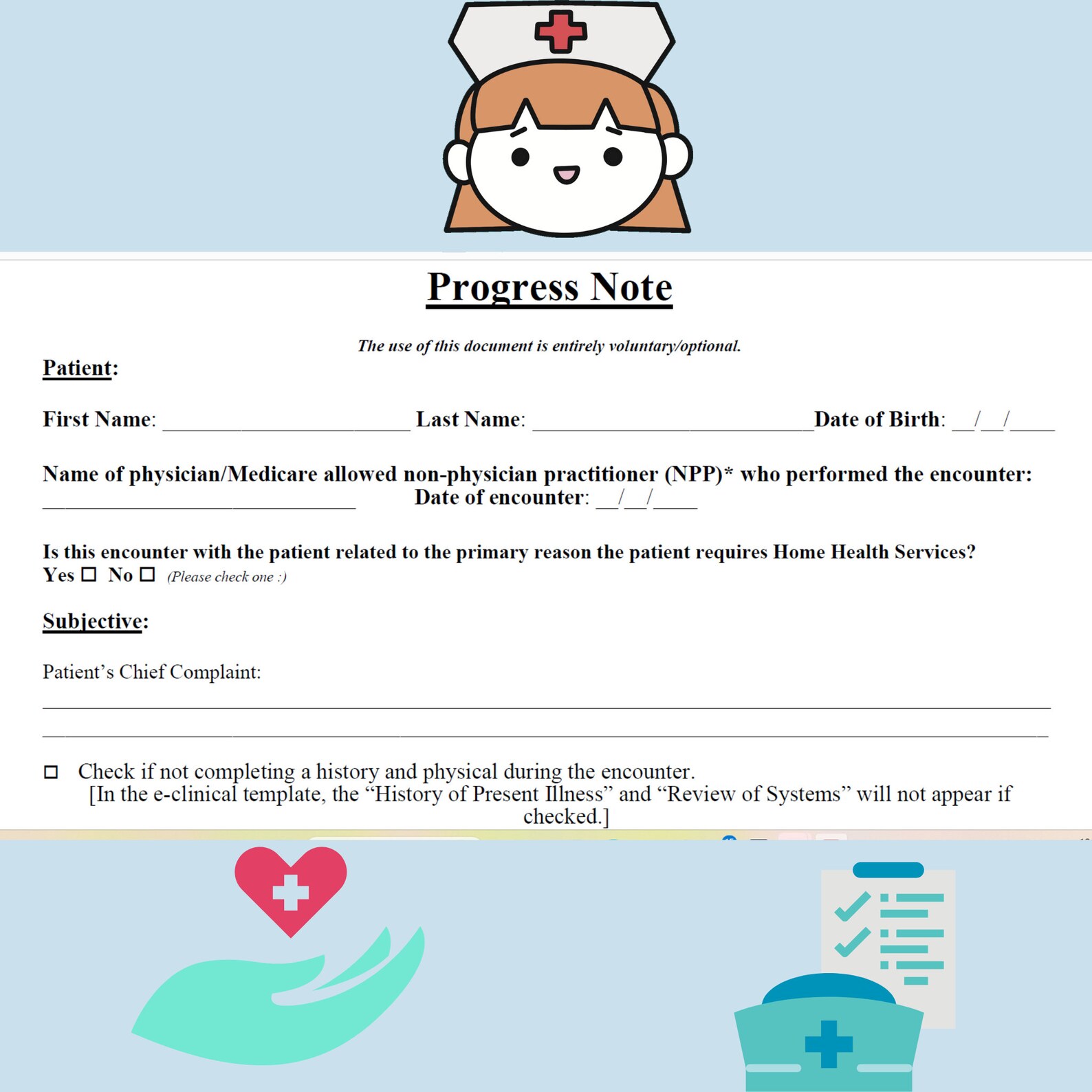 Home Health Nursing Progress Note Template – OASIS Nurse - Etsy
