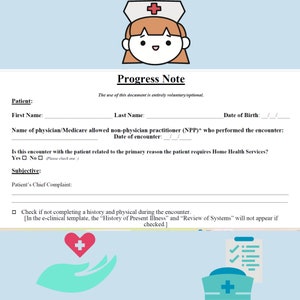 Home Health Nursing Progress Note Template – OASIS Nurse - Etsy