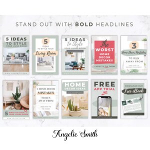 Ultimate Pinterest Pin Templates for Canva: 20 Editable Pages ...