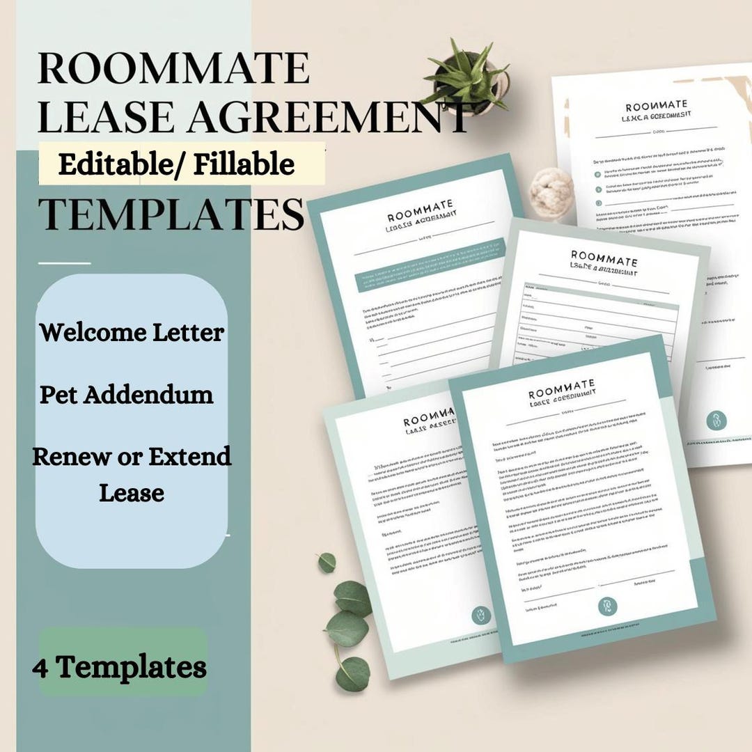 Ultimate Room Rental Contract Forms: Editable Lease Templates, Welcome ...