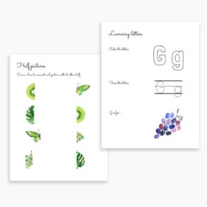Toddler Workbook | Worksheets | Ages 2-4, 100 Pages Printable PDF - Etsy