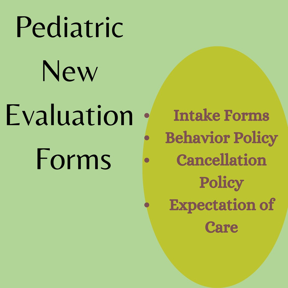 Comprehensive Pediatric Occupational Therapy Intake Forms - Includes ...