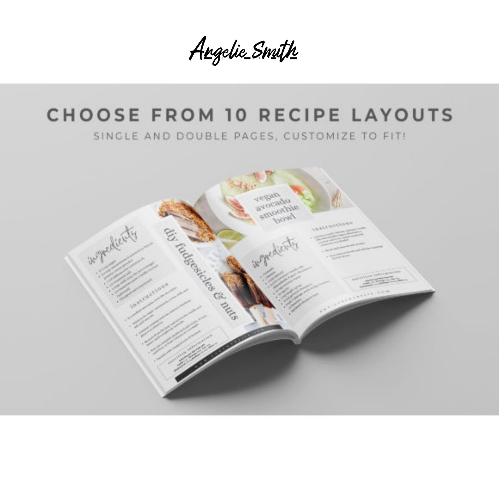 Recipe Cookbook Ebook Template Edit on Canva, Delicious Meals in 25 ...