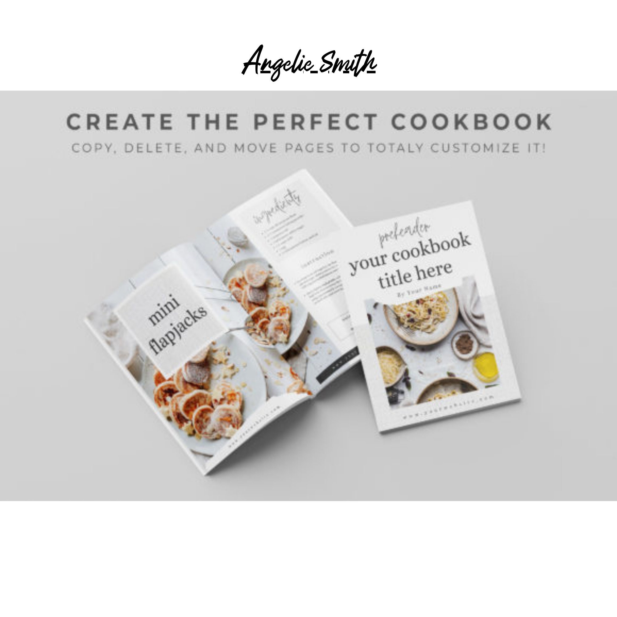 Recipe Cookbook Ebook Template Edit on Canva, Delicious Meals in 25 ...