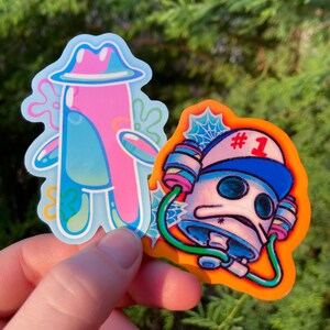 Bubble Buddy 3" Spongebob Sticker | Waterproof, Holographic Sticker for ...