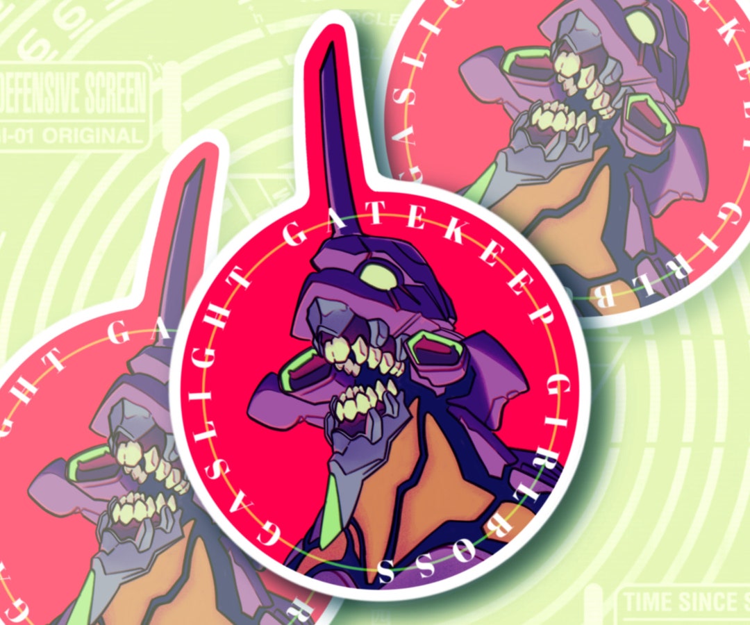 Girlboss EVA 01 Sticker Neon Genesis Evangelion 3.5 Inch - Etsy