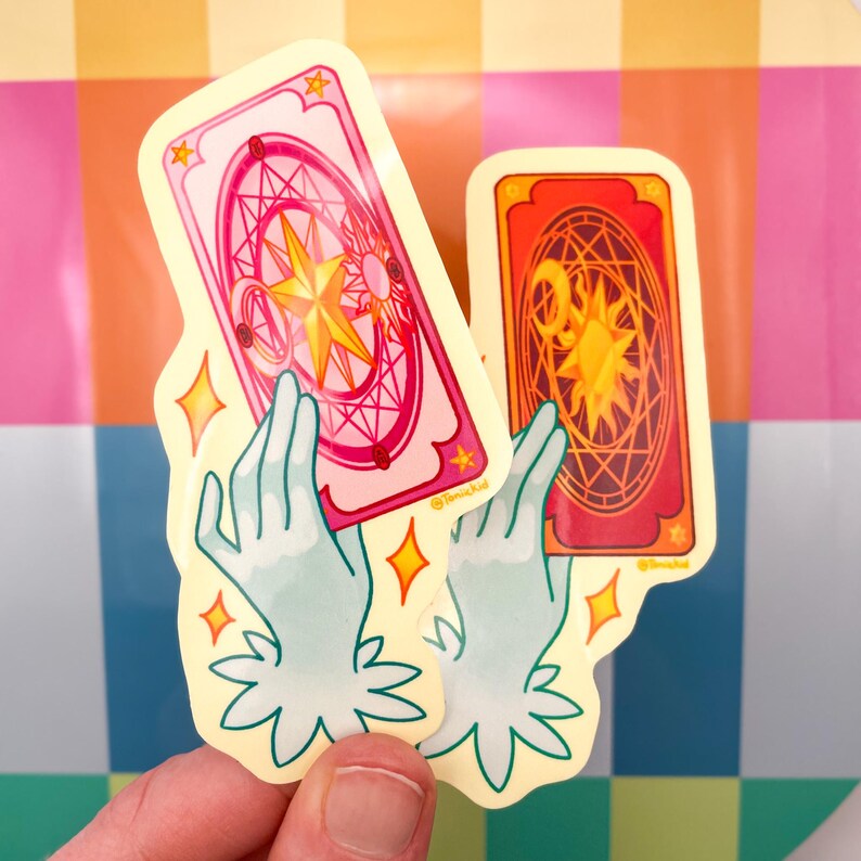 Cardcaptor Sakura Inspired 4" Sticker, Clow Card Tattoo-style | Glossy ...
