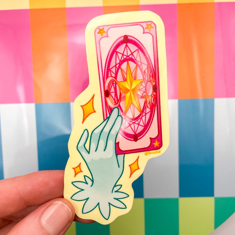 Cardcaptor Sakura Inspired 4" Sticker, Clow Card Tattoo-style | Glossy ...