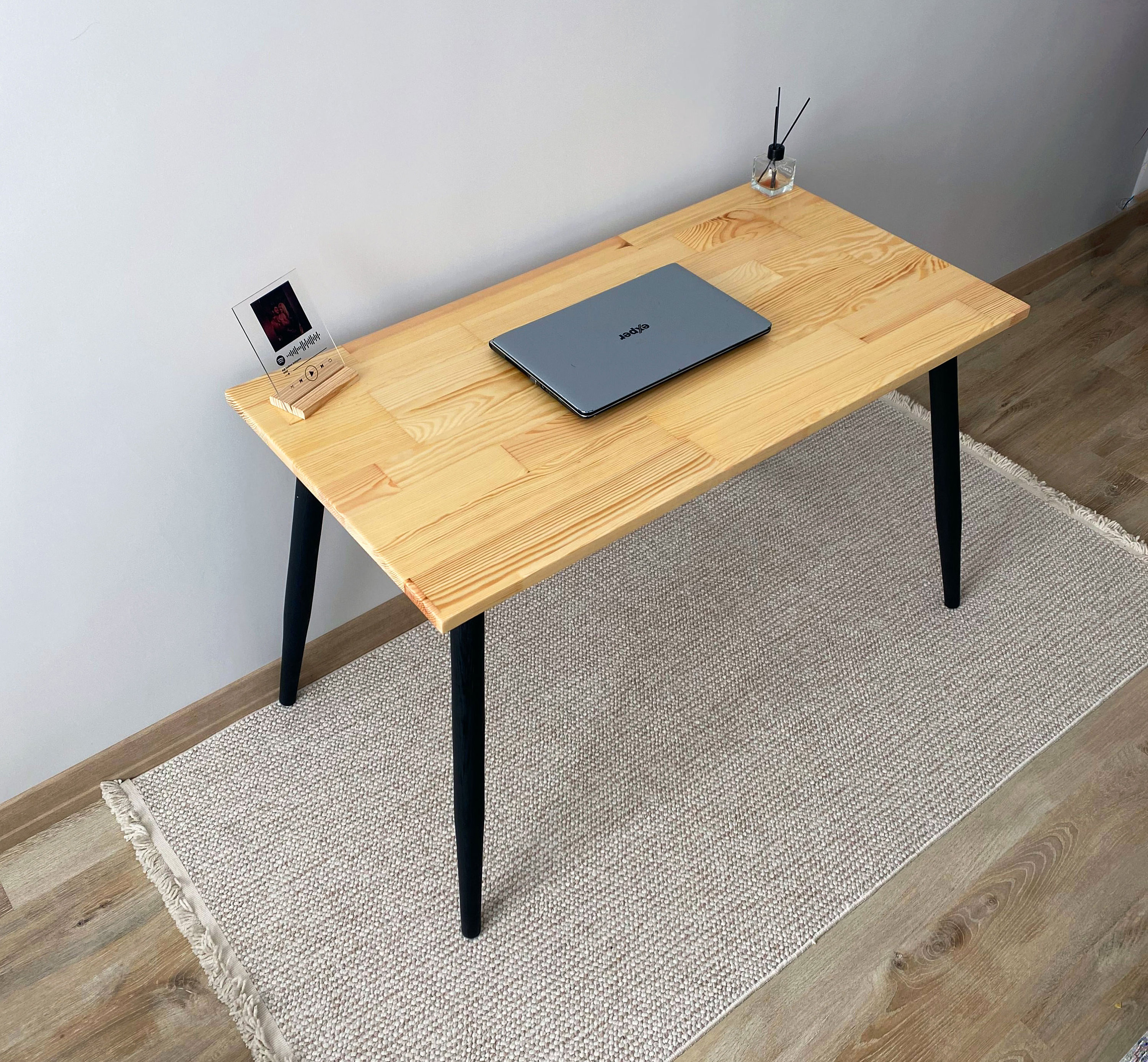 Wood Desk Home Office Desk Computer Desk Writing Desk for Living Room Etsy
