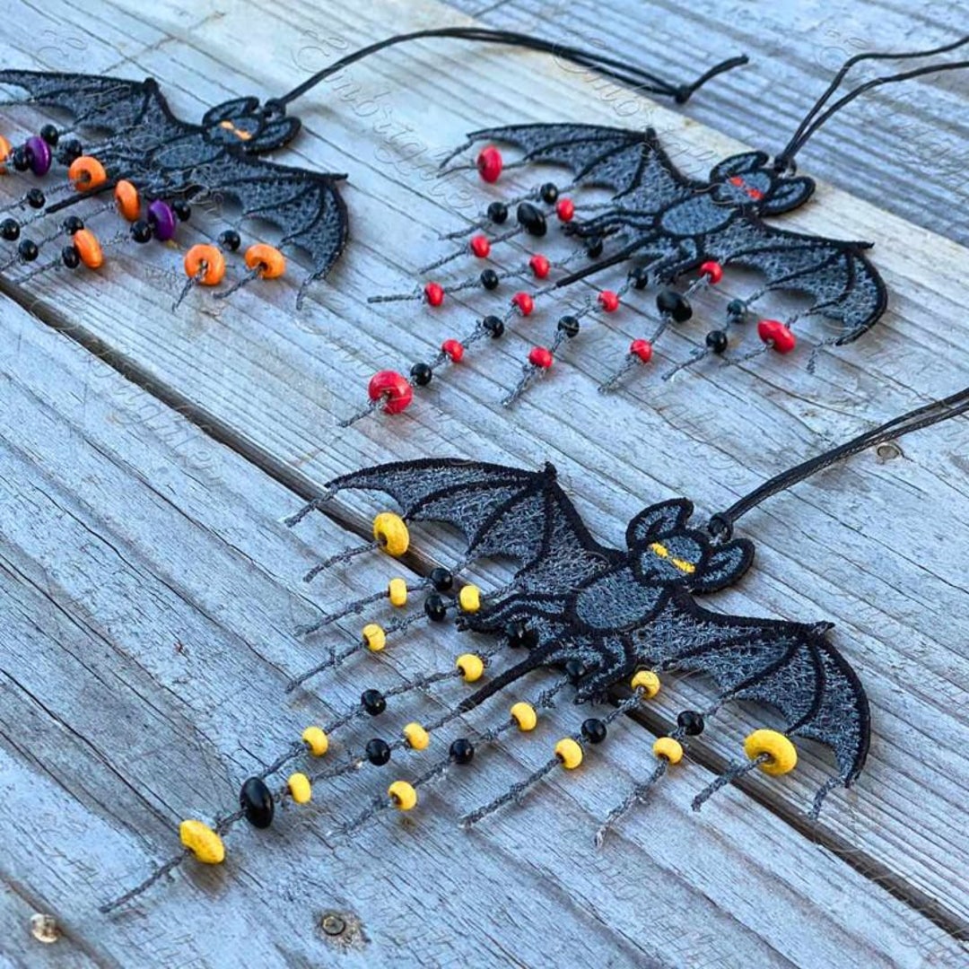 FSL Bat Embroidery Design - Etsy