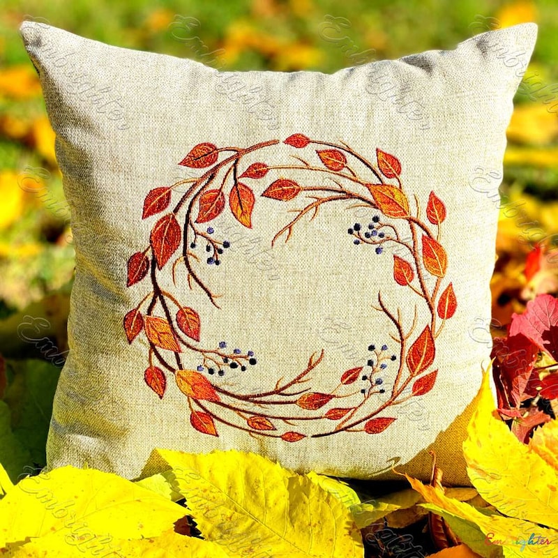 Redwork Autumn - Etsy