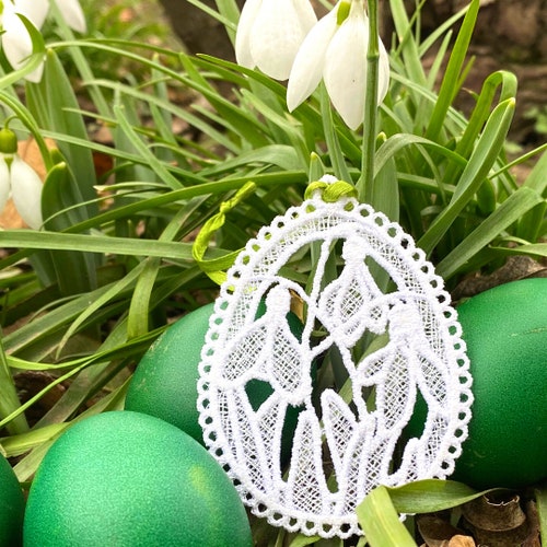 FSL Easter Egg Machine Embroidery Design Freestanding Lace - Etsy
