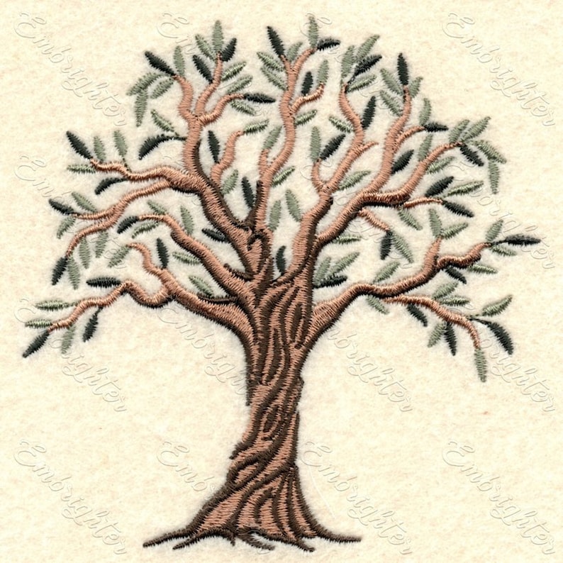 Olive Tree Machine Embroidery Design - Etsy