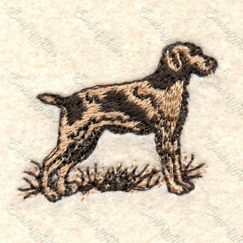 Hunting Dog Machine Embroidery Design in Two Sizes - Etsy