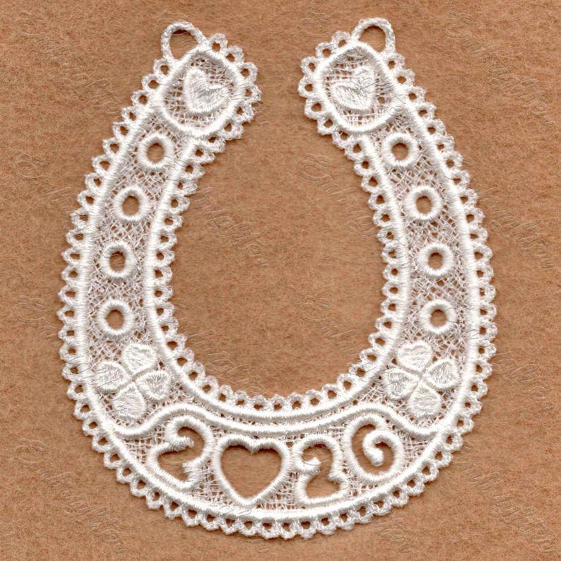 Lucky Horseshoe 2026 New Year's Greeting FSL Machine Embroidery Design ...