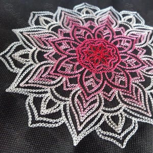 Mandala Chain Stitch Embroidery Design - Etsy