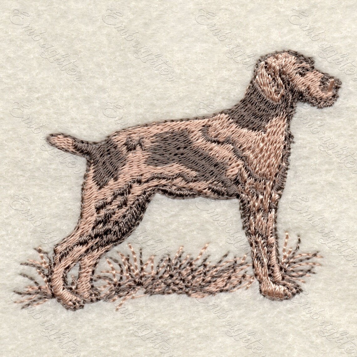 Hunting Dog Machine Embroidery Design in Two Sizes - Etsy