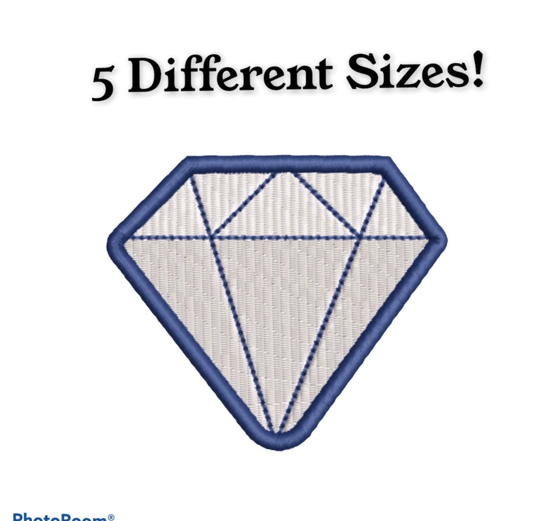 Diamond Embroidery Design - Jewelry Digital Design - Machine Embroidery ...